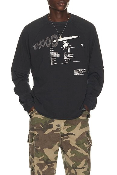 Palm Angels Neon Blvd Double Layer Long Sleeve