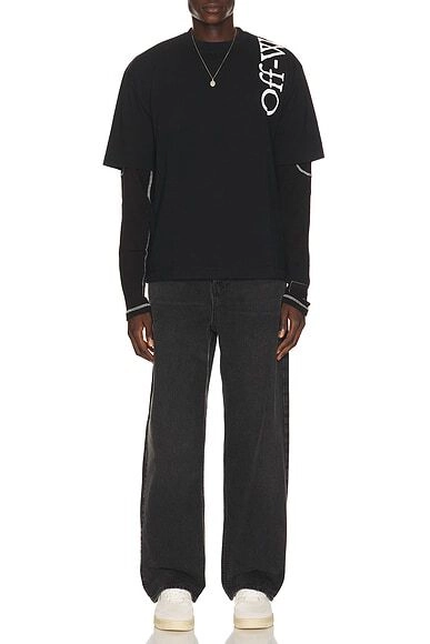 Off-White Vertical Bookish Skate Short Sleeve Tee