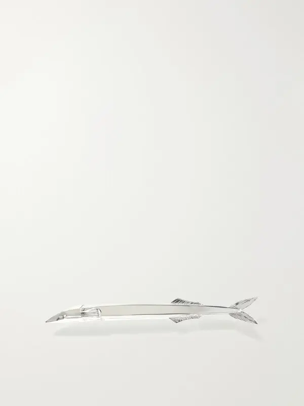 Tory Burch Fish -tone Brooch - Silver