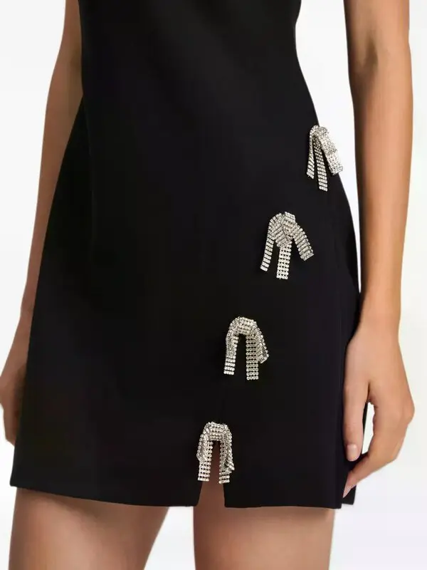 Cinq À Sept Rella Rhinestone-bow Mini Dress