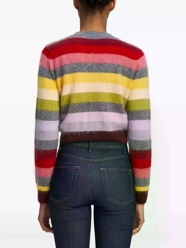 Cinq À Sept Cyndi Striped Cardigan