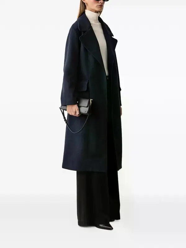 FRACOMINA Herringbone-pattern Belted Coat