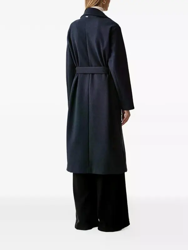 FRACOMINA Herringbone-pattern Belted Coat