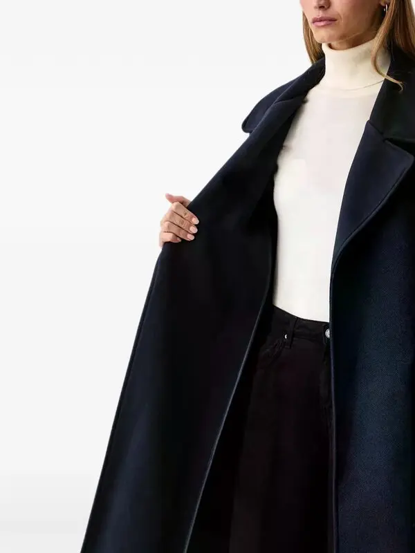 FRACOMINA Herringbone-pattern Belted Coat