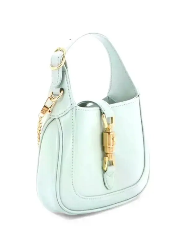 Gucci Jackie 1961 Chain Leather Super Mini Hobo Bag