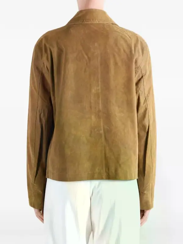 Free People Hera Button-front Leather Jacket