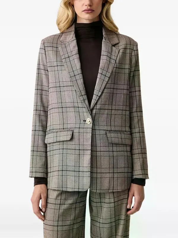 SILVIAN HEACH Check-pattern Single-breasted Blazer