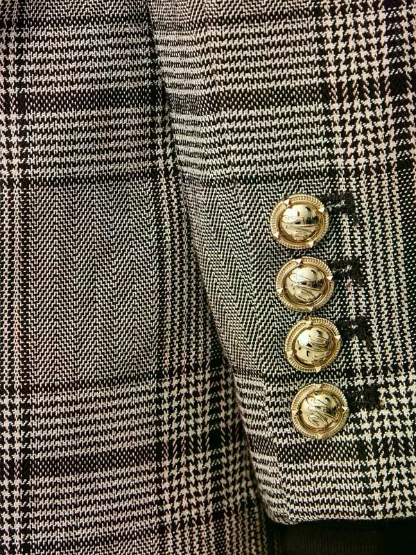 SILVIAN HEACH Check-pattern Single-breasted Blazer