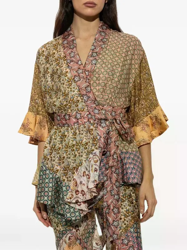 Zimmermann Fairlight Scarf Wrap Top - Neutrals