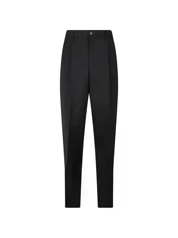 Emporio Armani Pleated Virgin Wool Trousers