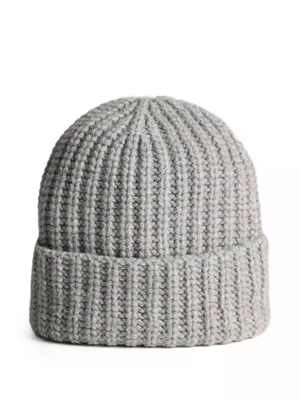 SCAGLIONE Chunky Ribbed-knit Beanie Hat