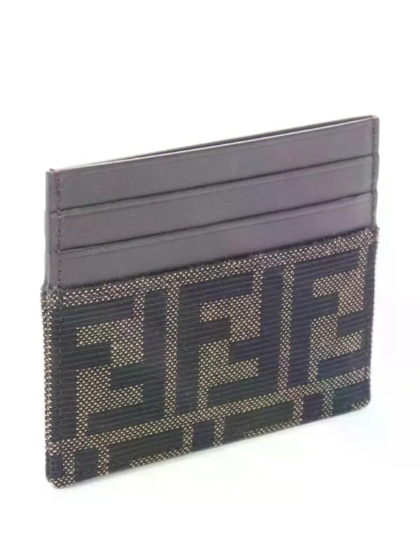 Fendi 2020s Ff Jacquard Card Case