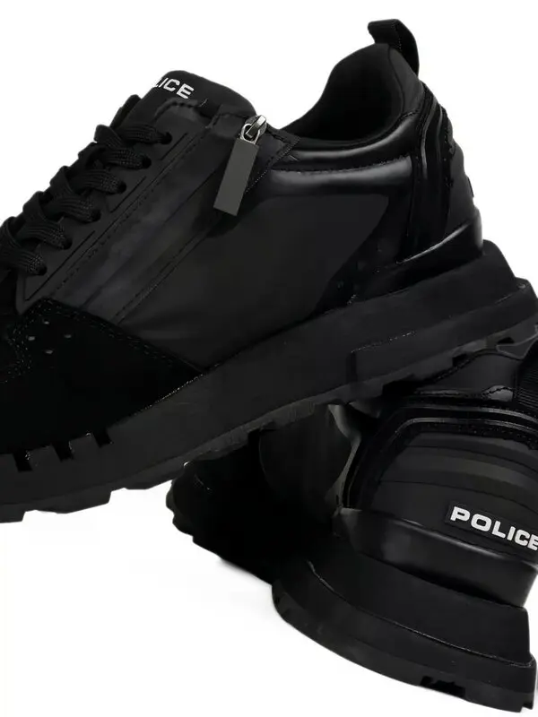 POLICE Side-zip Panelled Sneakers
