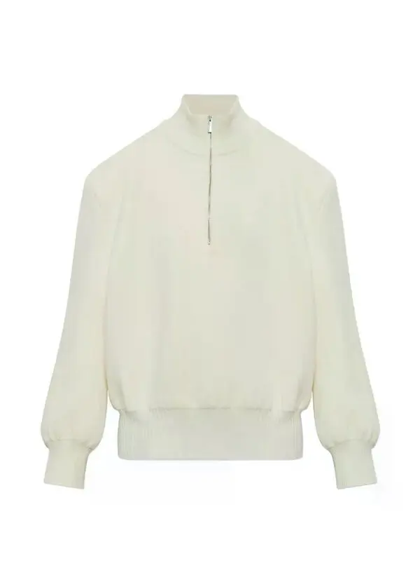 Issey Miyake Quarter-zip Turtleneck Sweater