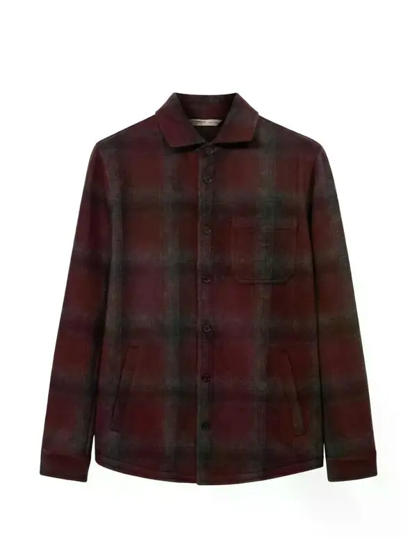 MAURIZIO BALDASSARI Solferino Check-pattern Button-up Shirt Jacket