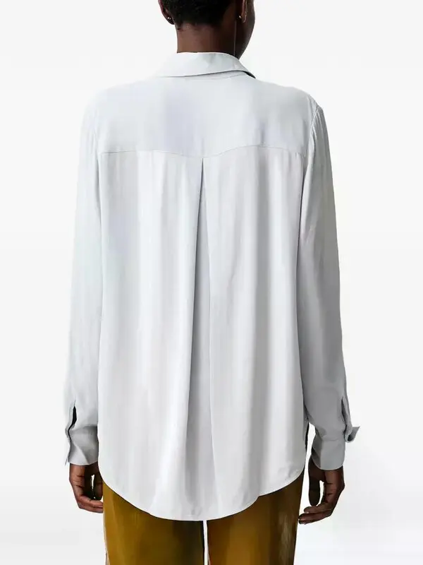 Sisley Button-side Long-sleeve Shirt
