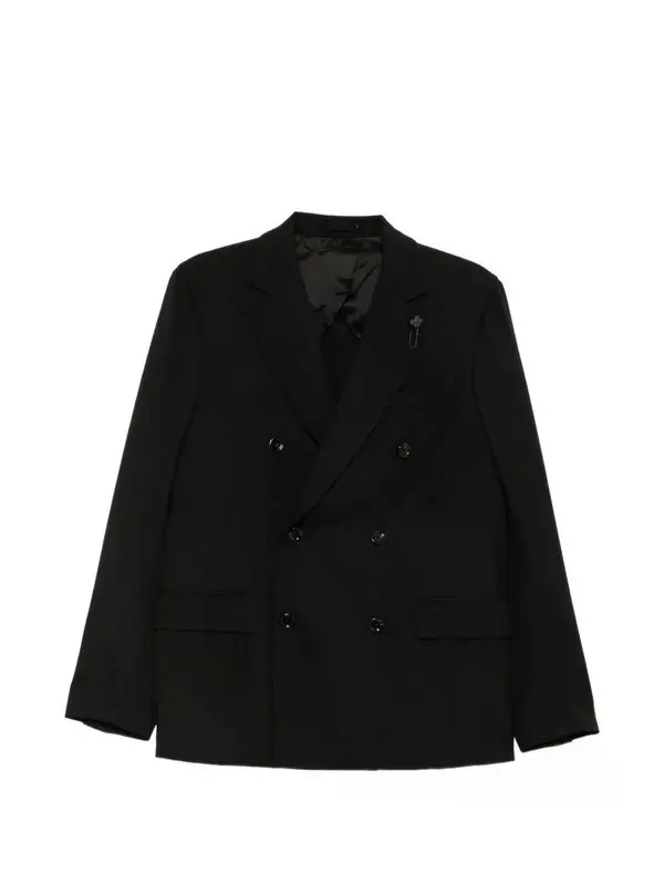 LARDINI Double-breasted Peak-lapel Suit