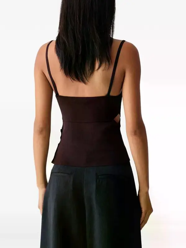 SESSUN Lally Hook-fastening Sleeveless Top
