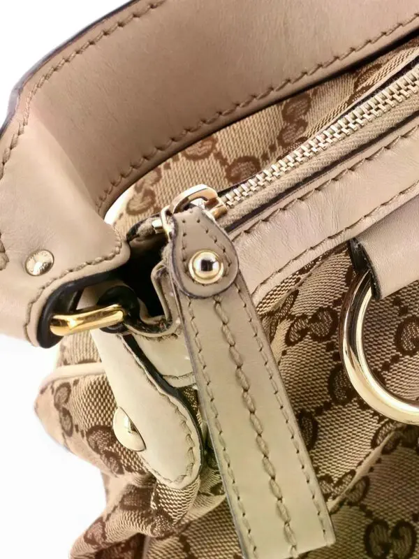 Gucci Sukey Gg Canvas With Leather Medium Hobo Bag