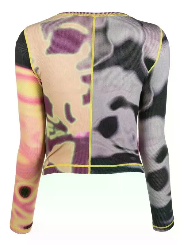 DIESEL® Graphic-print Long-sleeved T-shirt