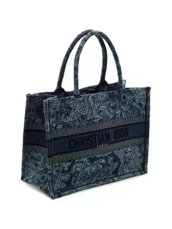 Dior 2023 Medium Book Tote Embroidered Tote Bag