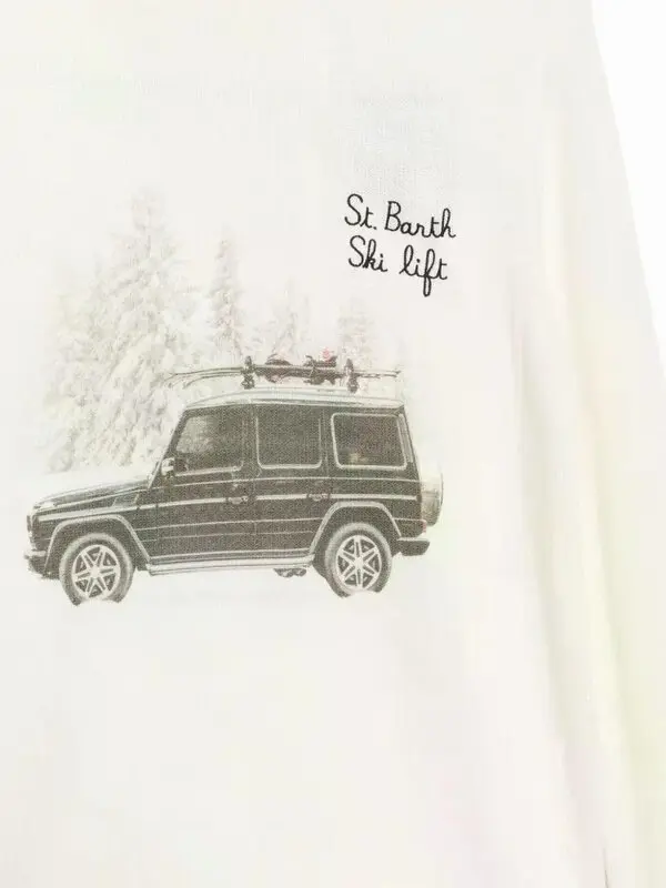 MC2 SAINT BARTH Graphic-print Crew-neck Sweater