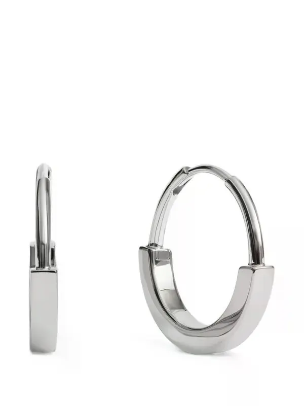 Monica Vinader Mv Linear™ Small Hoop Earrings - Silver