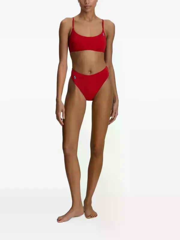Polo Ralph Lauren Kennedy Logo-embroidered Bikini Top