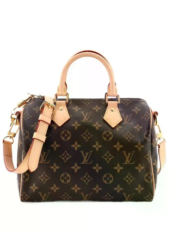 LOUIS VUITTON Speedy Bandouliere Bag Monogram Canvas 25 Satchel - Brown