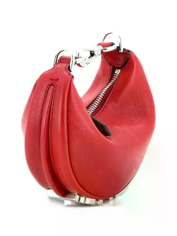 Fendi Fendigraphy Bag Leather Nano Hobo Bag