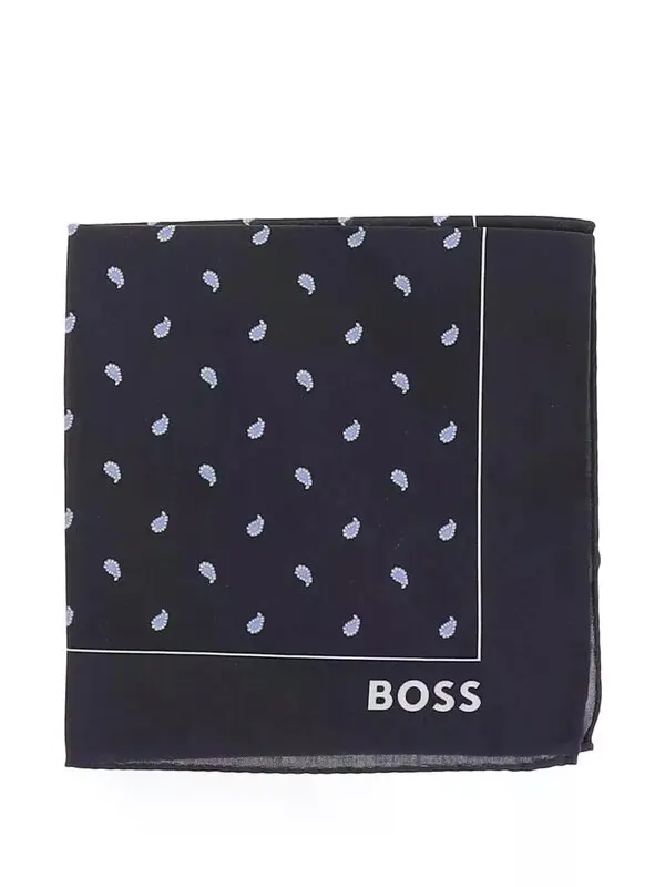 BOSS Paisley-print Pocket Square