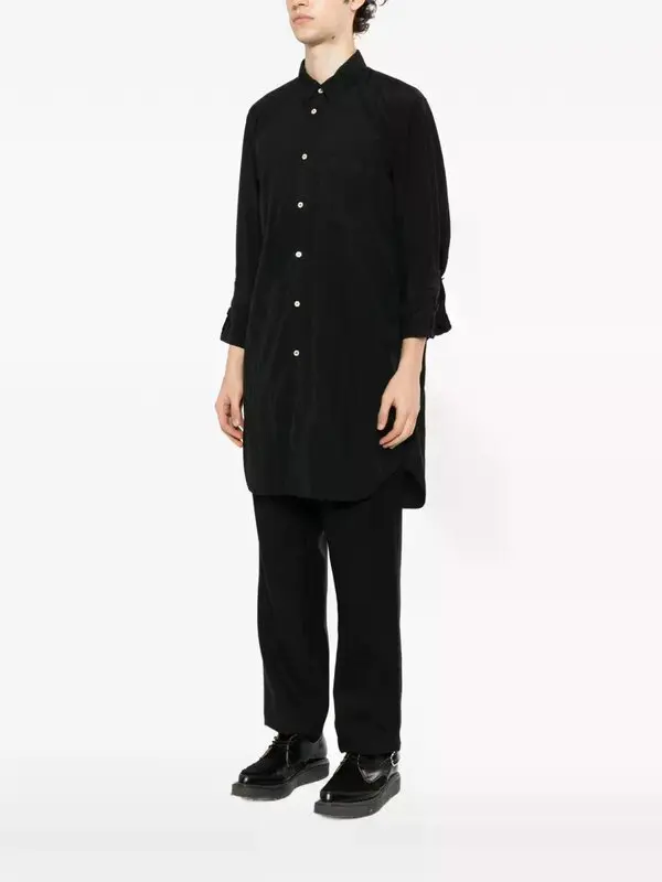 Comme Des Garçons Folded-cuff Longline Shirt