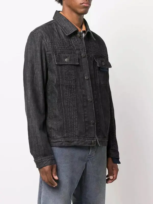 DIESEL® Quilted Denim Trucker Jacket