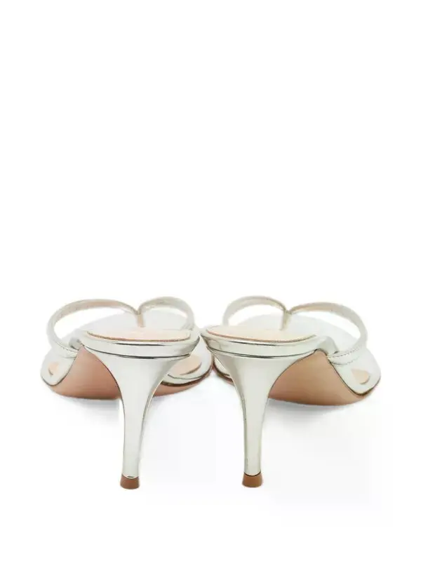 GIANVITO ROSSI Calypso Patent Leather Thong Sandals