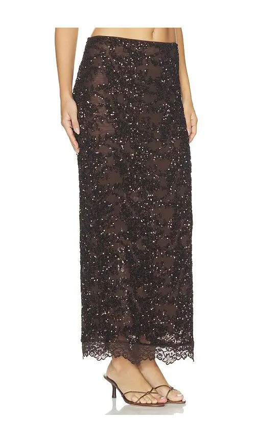 LOVERS AND FRIENDS Atika Sequin Lace Skirt