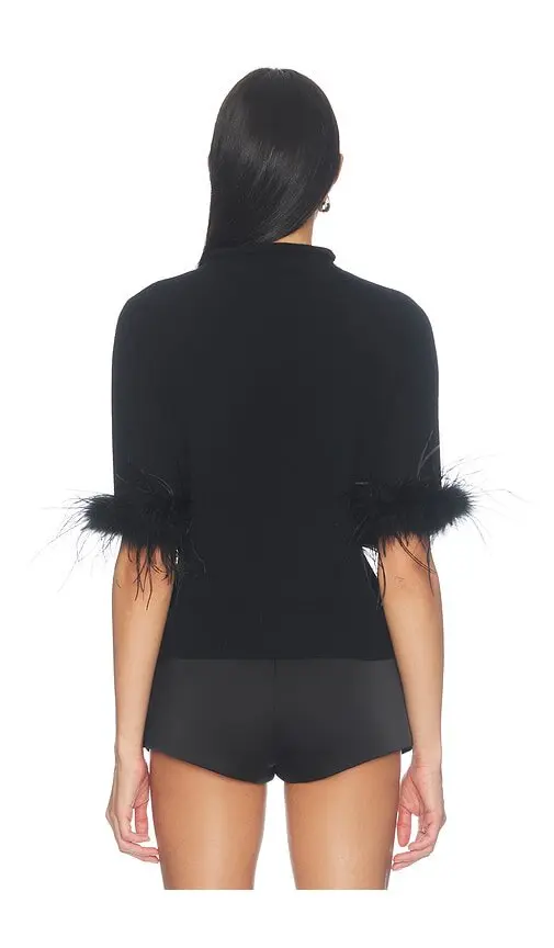 W. CASHMERE Alaiya Top With Feathers