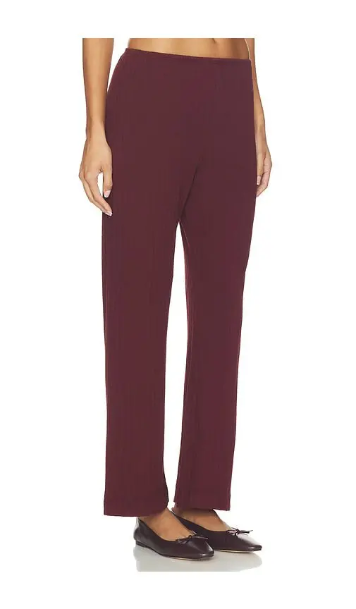 Donni. The Pointelle Simple Crop Pant