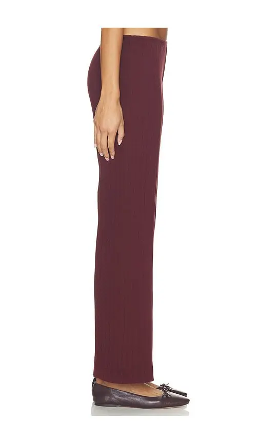Donni. The Pointelle Simple Crop Pant
