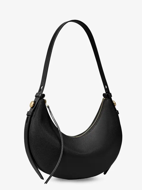 Tory Burch Romy Half Moon Leather Shoulder Bag