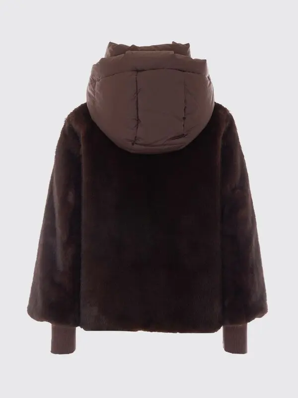 Add Faux Fur Jacket With Goose Down Ped Hood
