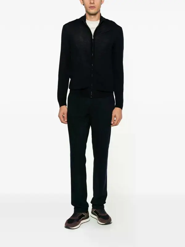 ALBERTO GOZZI Zip-up Wool Cardigan
