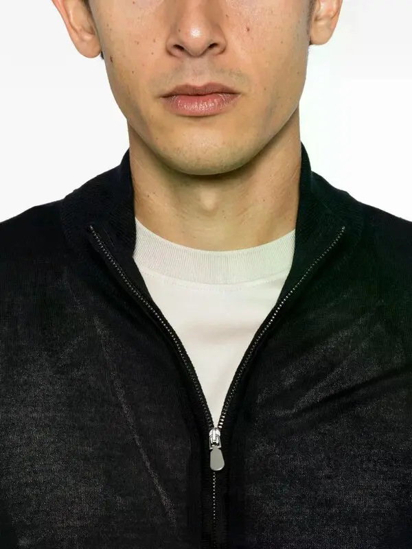 ALBERTO GOZZI Zip-up Wool Cardigan