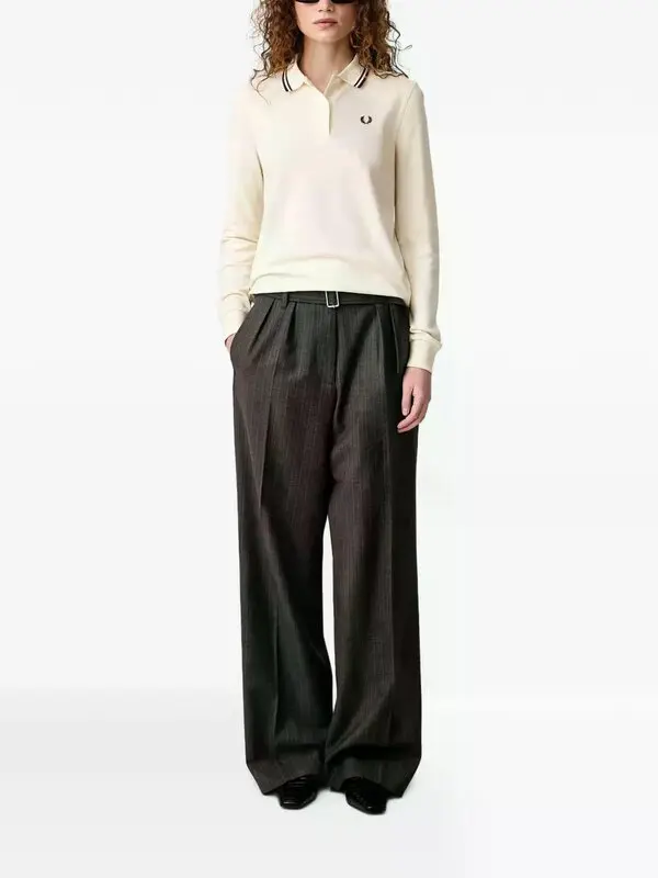 Fred Perry Twin Tipped Long-sleeve Polo Shirt