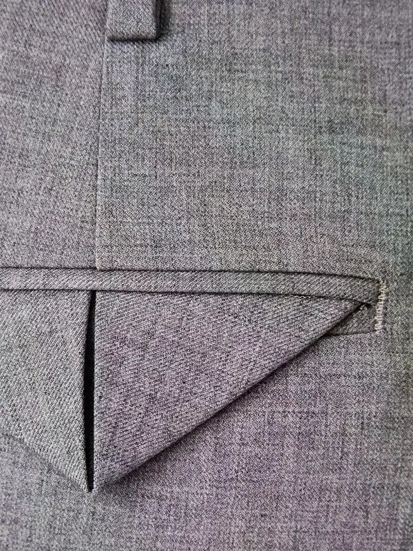 Sisley Pressed-crease Flared Trousers
