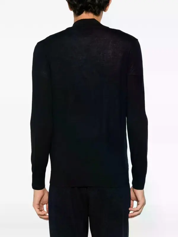 ALBERTO GOZZI Quarter-zip Wool Sweater