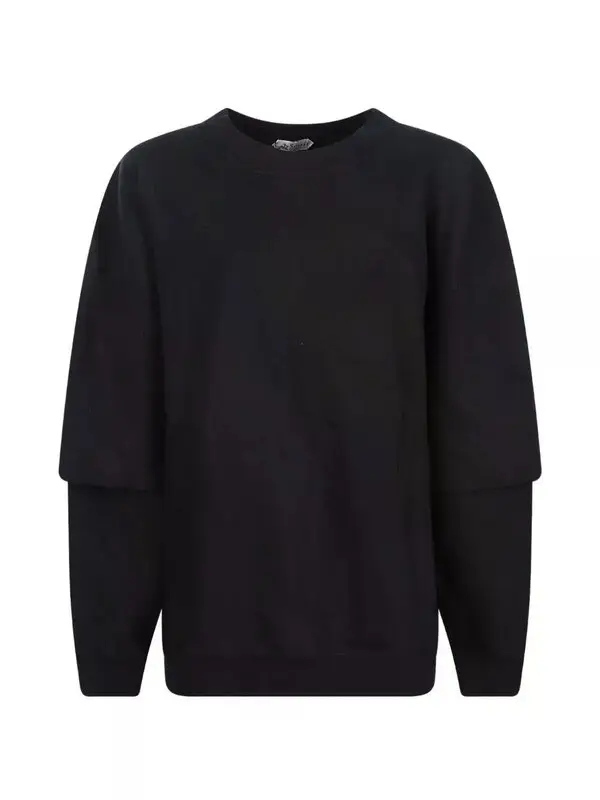 SECONDA BASE Luna Layered-sleeve Sweatshirt
