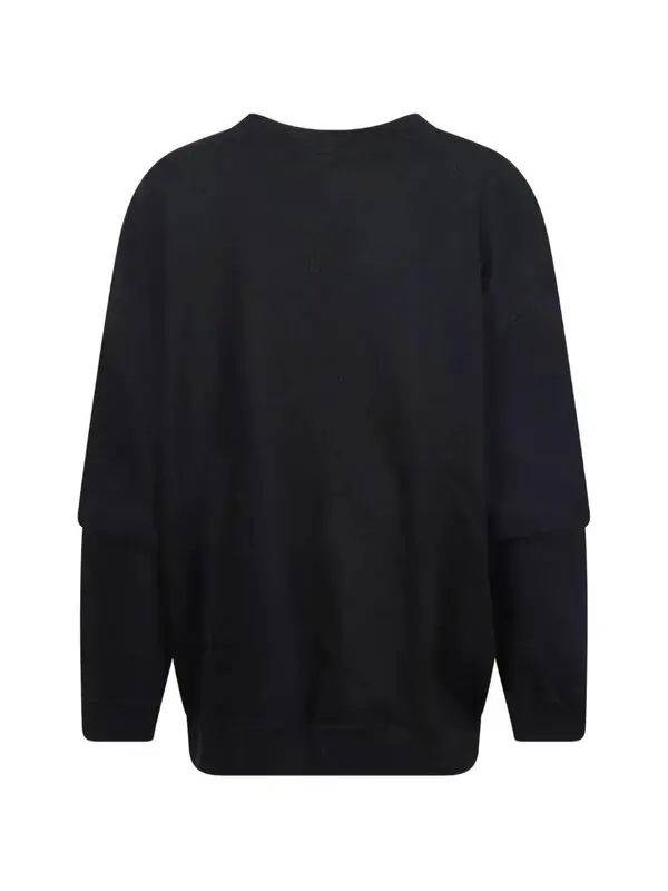 SECONDA BASE Luna Layered-sleeve Sweatshirt