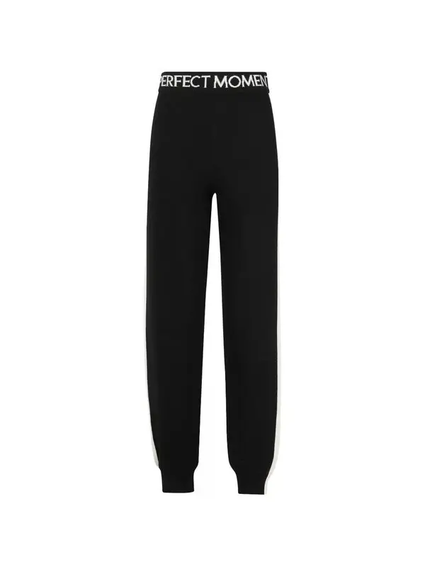 Perfect Moment La Toru Knitted Track Pants - Black