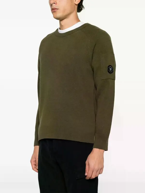 C.P. COMPANY Lens-detail Raglan-sleeve Sweater