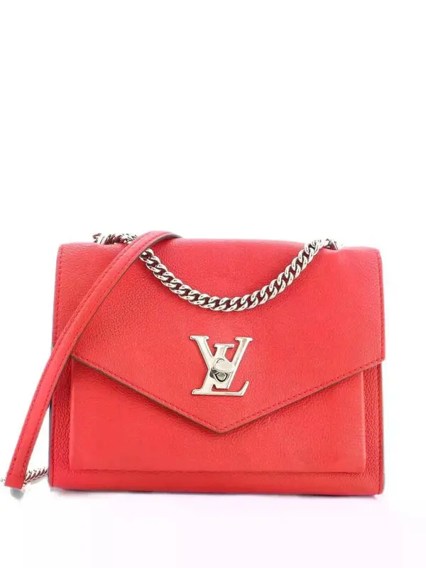 LOUIS VUITTON Mylockme Handbag Leather Bb Crossbody Bag